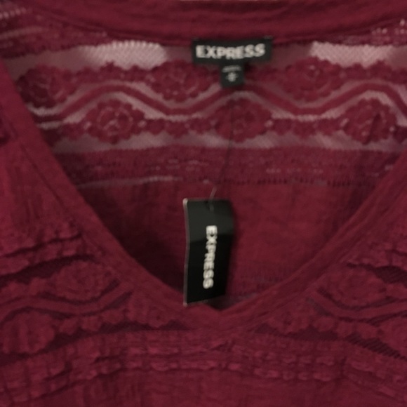 Express | Tops | Ladies Lace V Neck Shirt | Poshmark